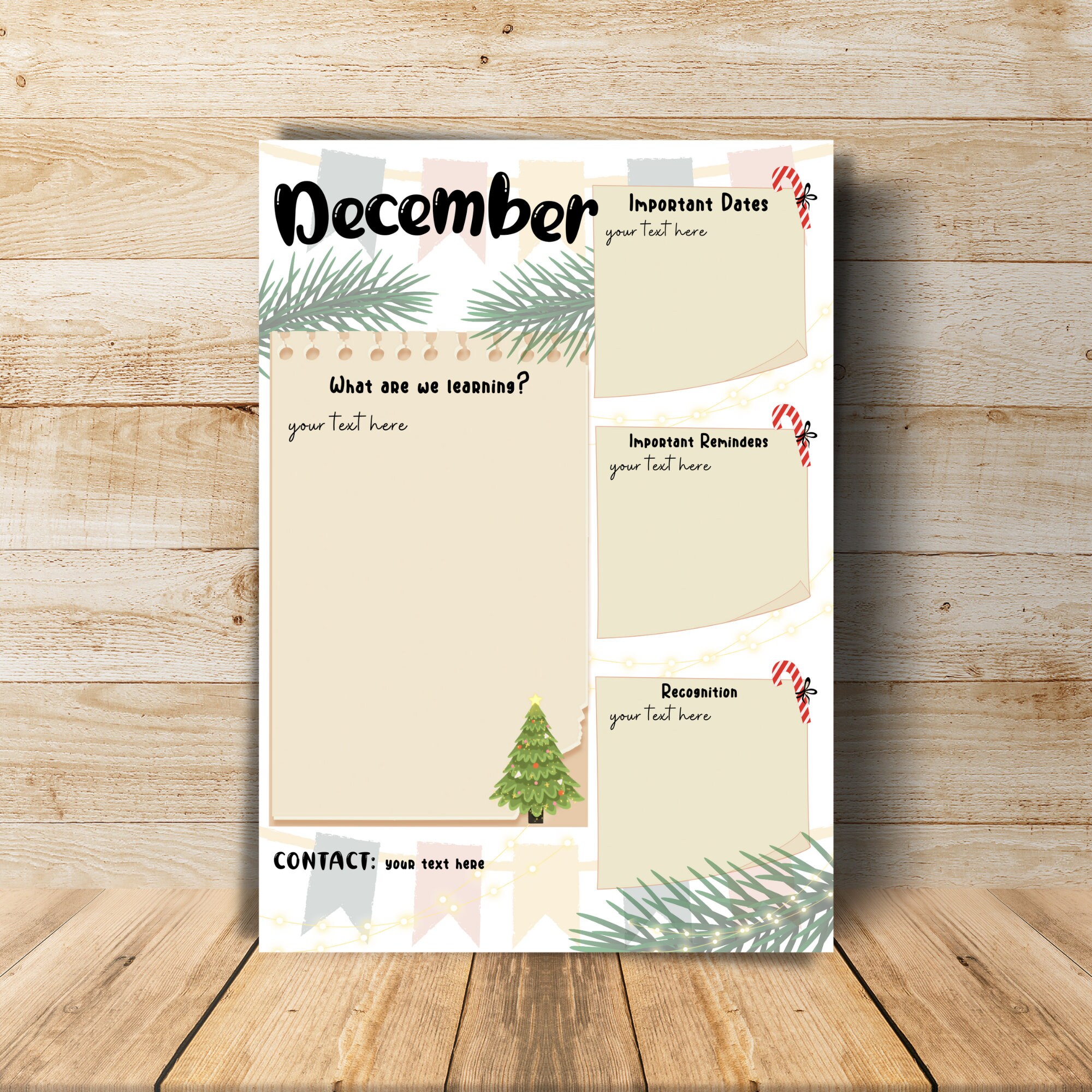 November Classroom Newsletter Template | Editable Monthly Newsletter ...