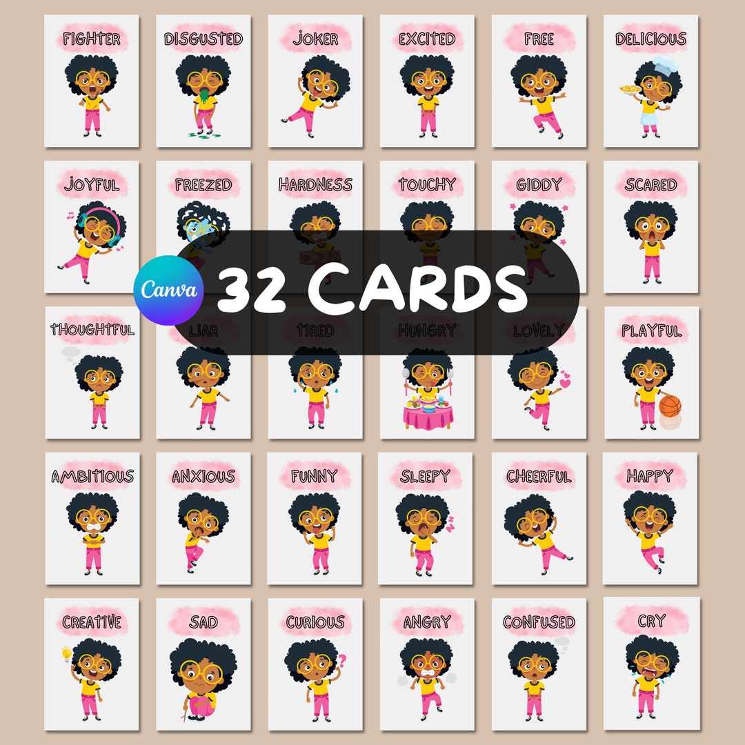 Emotions Chart Calming Corner | Emotions Flashcards Montessori ...