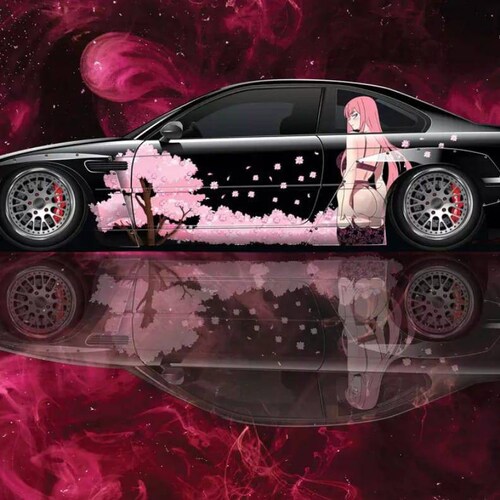 Japanese Anime Character Car Wrap Zero Two Car Decal Cast - Etsy Singapore