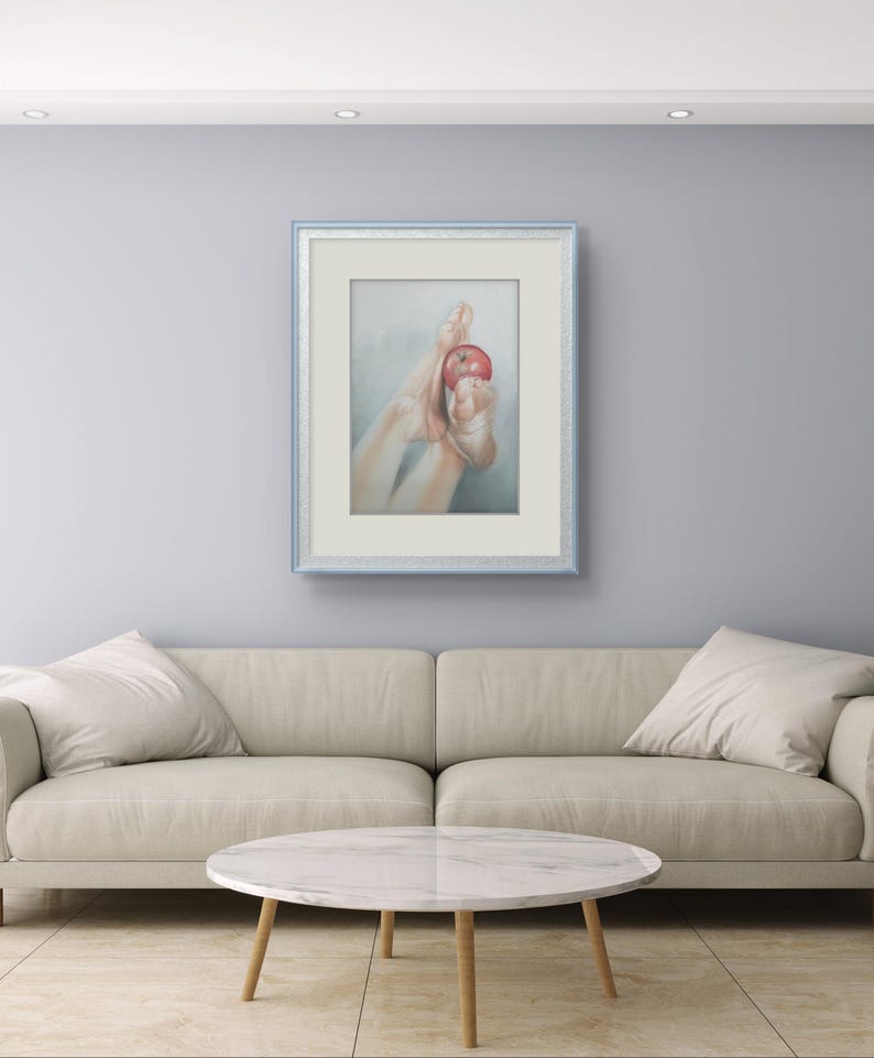 Watercolor Feet Painting,original One of a Kind Work of Art,original ...