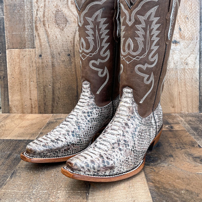 Snake Skin Boots - Etsy