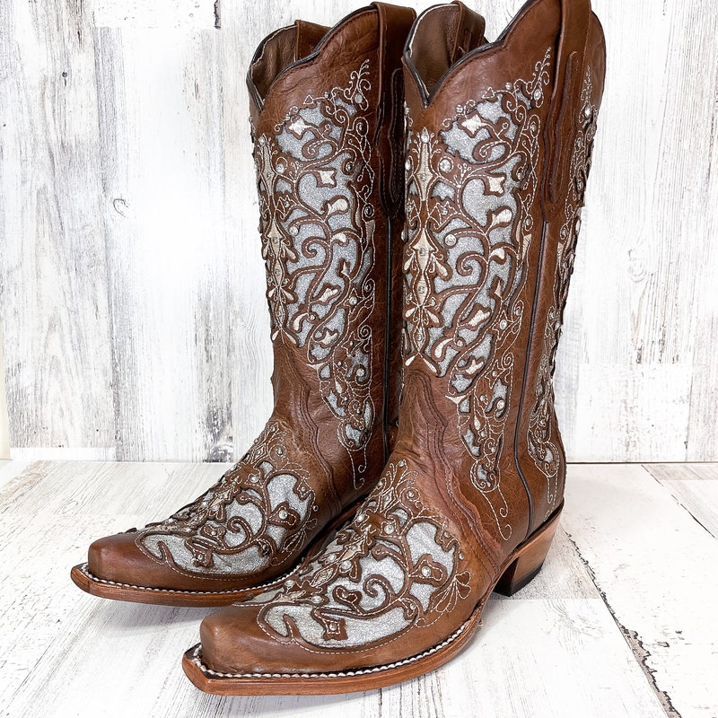 Rhinestone Boots - Etsy