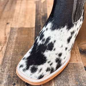 Handcrafted Men's Cowhide Cowboy Boots/ Square Toe Cowboy Boots Cowhide ...