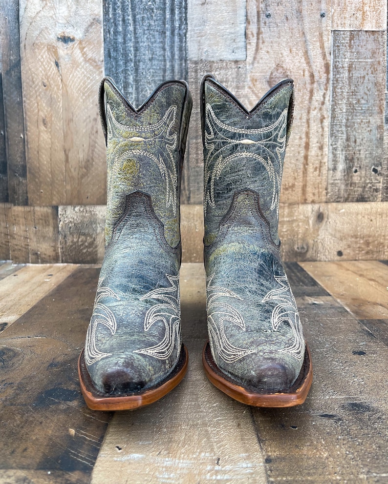 Handmade Western Ankle Boots / Women Casual Western Cowboy - Etsy