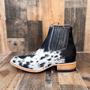 Cowhide Boots / Cowgirl Hair on Cowhide Leather Boots / Genuine Cowhide ...