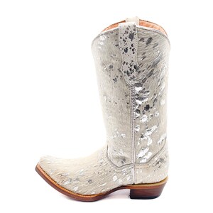 Cowhide Boots / Cowgirl Hair on Cowhide Leather Boots / Genuine Cowhide ...