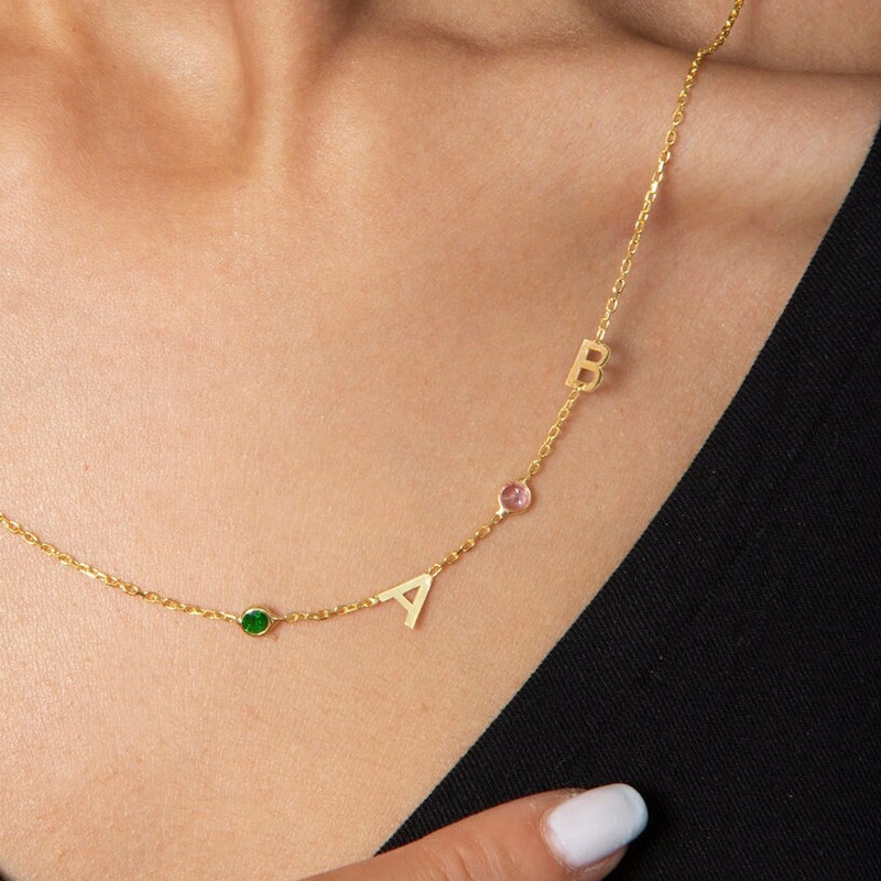 Letter Girls Necklace - Etsy