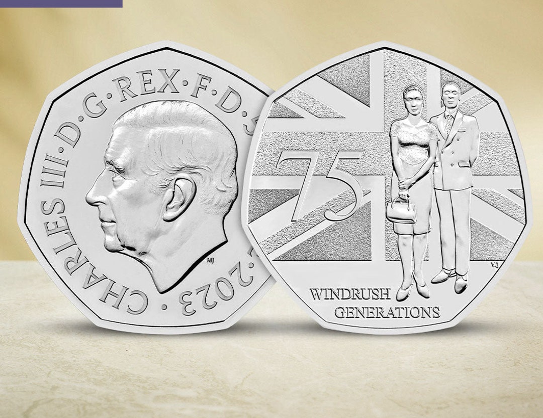 75 Years of the Windrush Generation 2023 50p Brilliant - Etsy