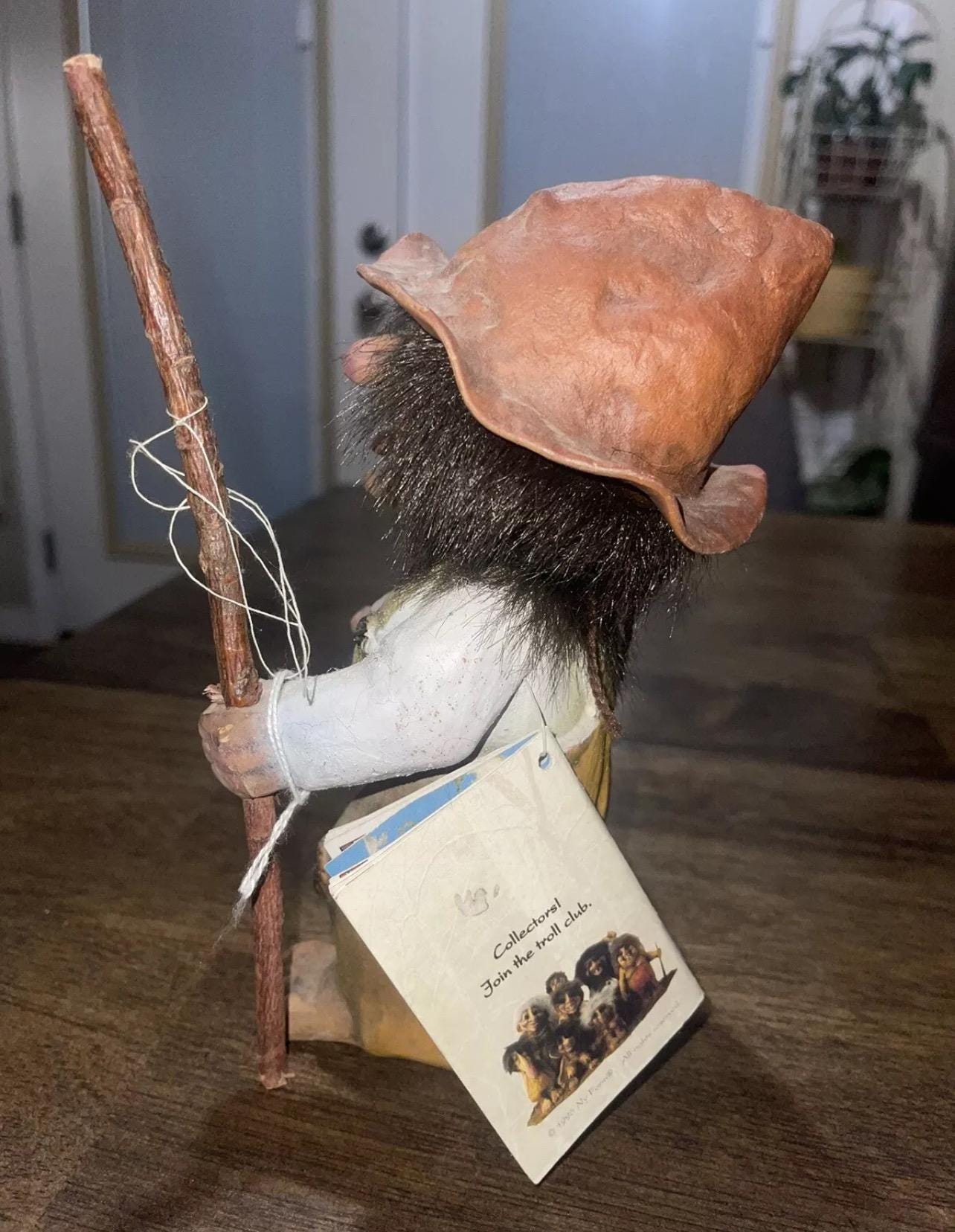 Vintage NYFORM TROLL FIGURINE 802 Fisherman Handmade in Norway W/ Tags ...
