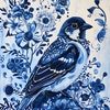 Whimsical Red Bird Print , Whimsical Bird Art, Contemporary Bird Art ...