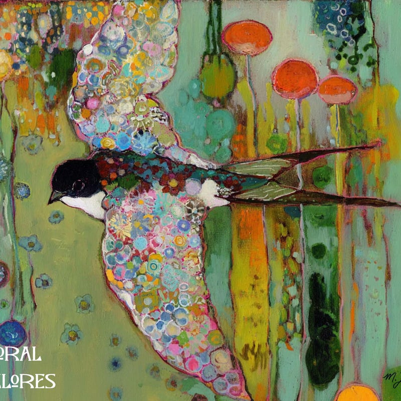 Abstract Bird Paintings - Etsy