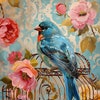 Whimsical Red Bird Print , Whimsical Bird Art, Contemporary Bird Art ...