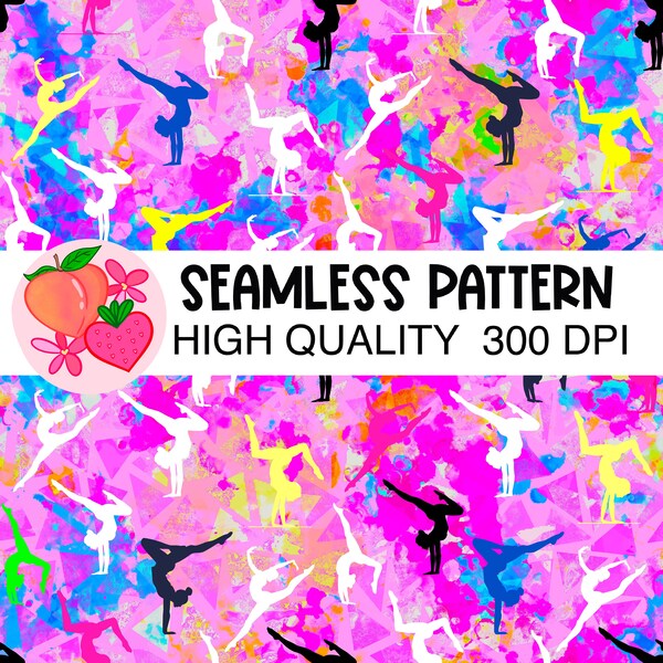 Gymnastics Design Fabric - Etsy