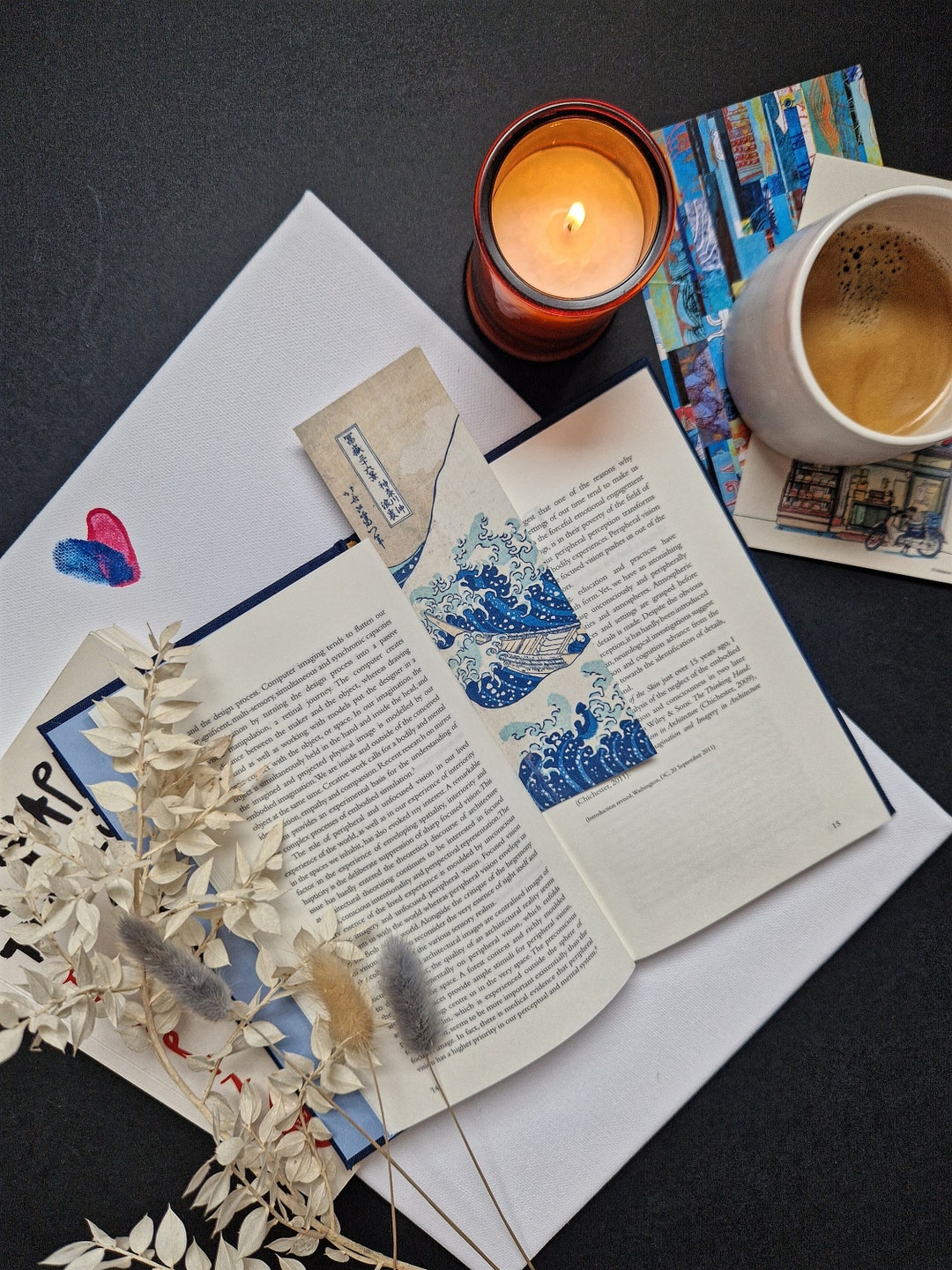 Beautiful Artwork Bookmarks Katsushika Hokusai/the Great Wave off ...