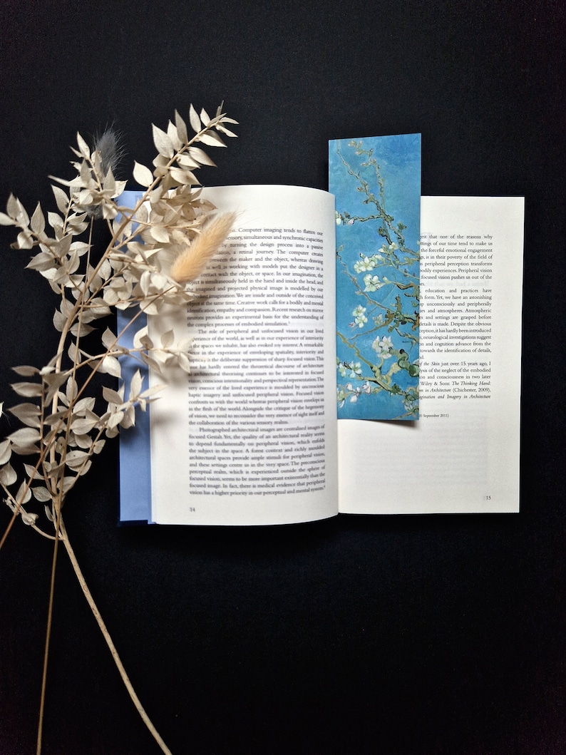 Beautiful Artwork Bookmarks Van Gogh/almond Blossoms, Colorful Famous ...