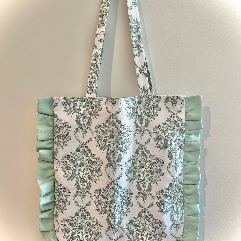 Ruffle Tote Bag - Etsy