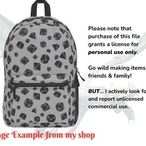 Polyhedral D20 Dice SVG Seamless Pattern File, RPG Dnd Tabletop Dice ...