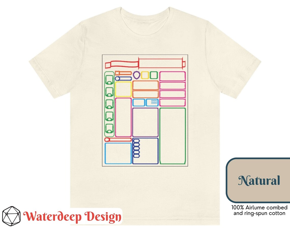 Dungeons and Dragons Dnd 5e Character Sheet Shirt Dnd Shirt - Etsy