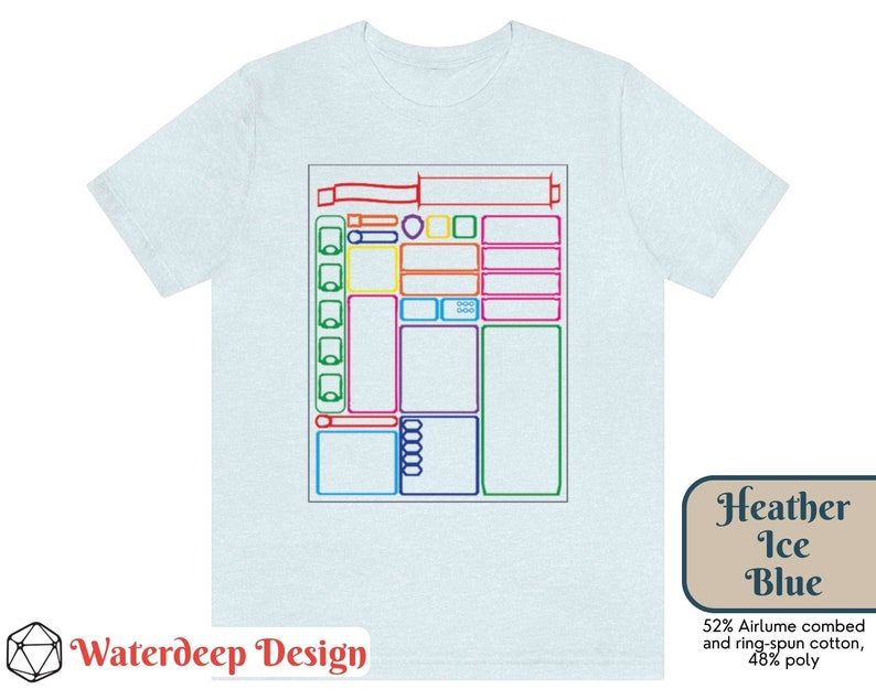 Dungeons and Dragons Dnd 5e Character Sheet Shirt Dnd Shirt - Etsy