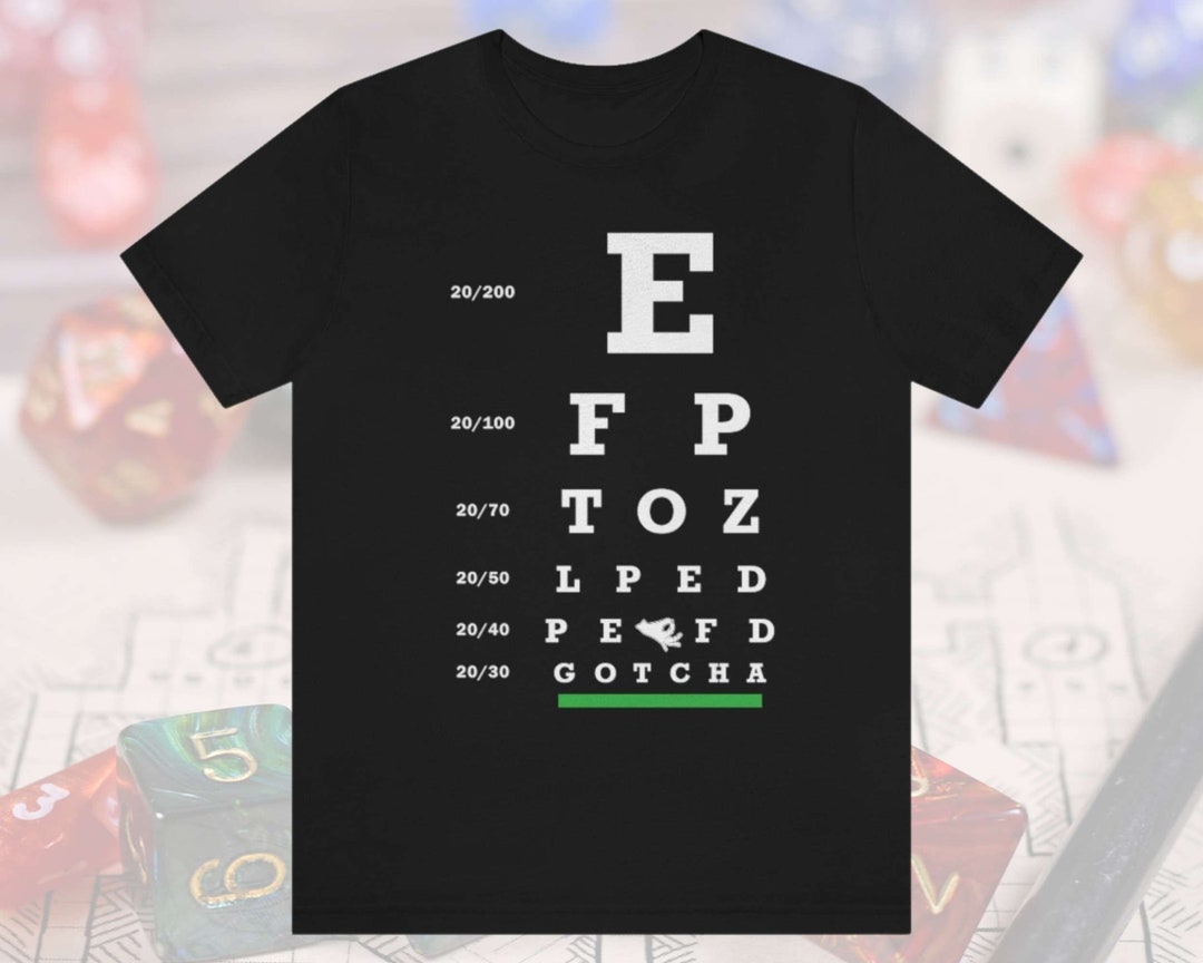 Eye Chart Shirt, Gotcha Hand Circle Game, Circle Finger, Got Em Big ...
