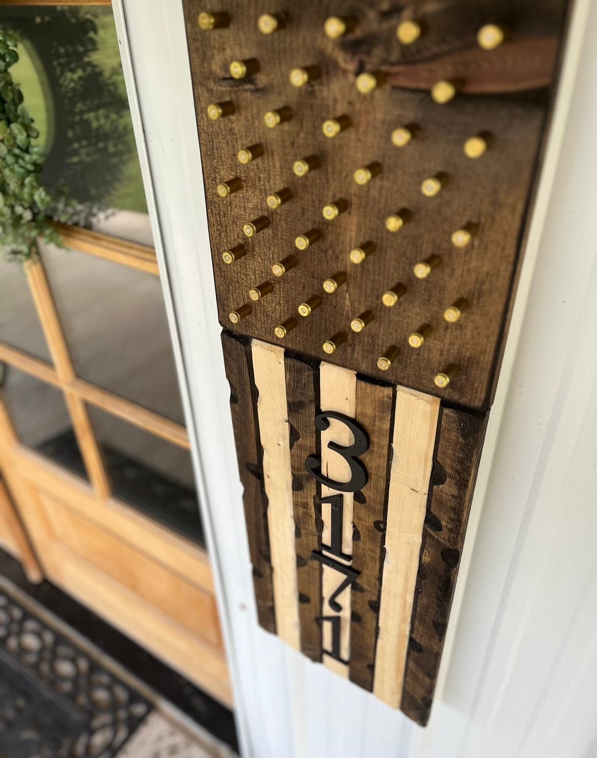 American Flag Address Sign Customizable - Etsy