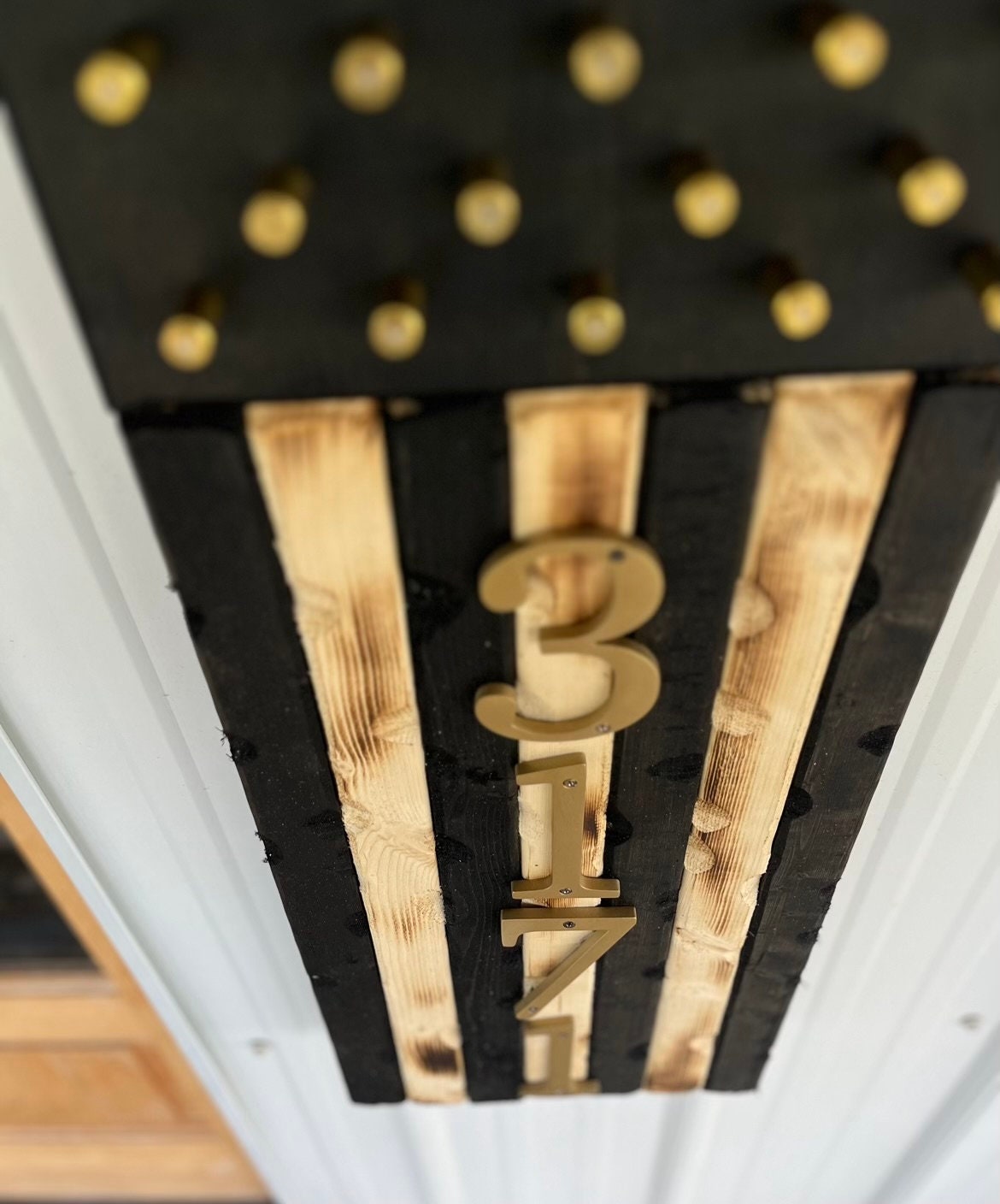 American Flag Address Sign Customizable - Etsy