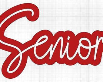 Senior Decal Svg - Etsy