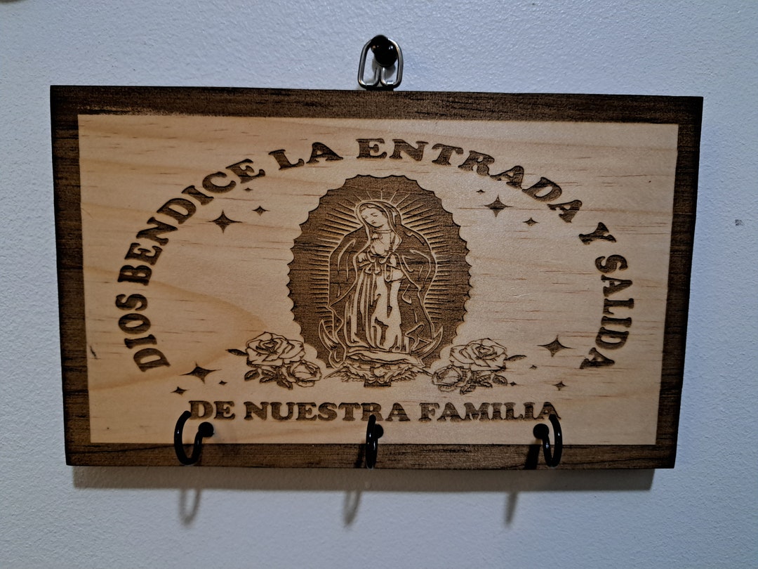 Virgen Maria Spanish Key Holder LAZERED - Etsy