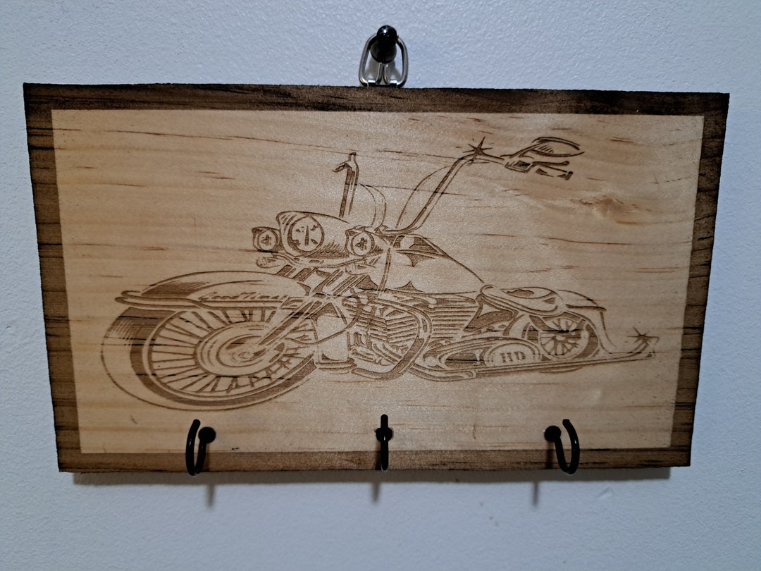 Harley Davidson Key Hanger (LAZERED) - Etsy