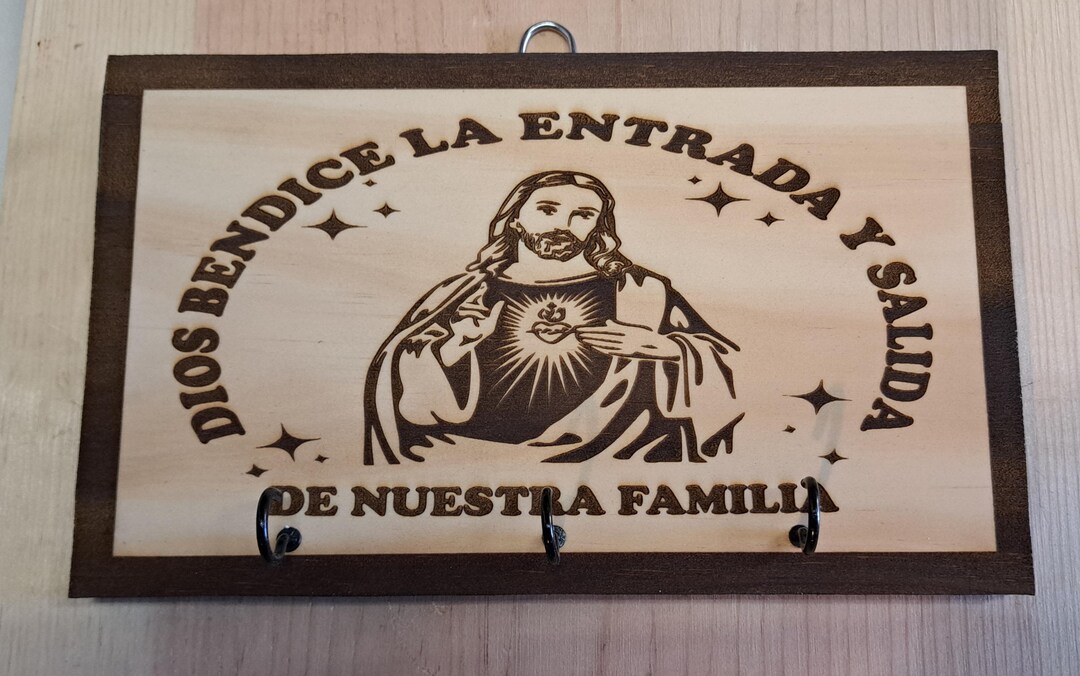 Jesus Christ Key Holder (LAZERED) - Etsy