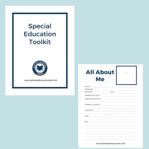Special Education Toolkit, Dyslexia Toolkit, IEP Binder - Etsy