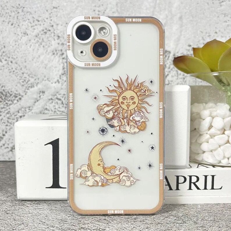 Stunning Sun Moon and Angel Eyes Iphone Case A Celestial - Etsy
