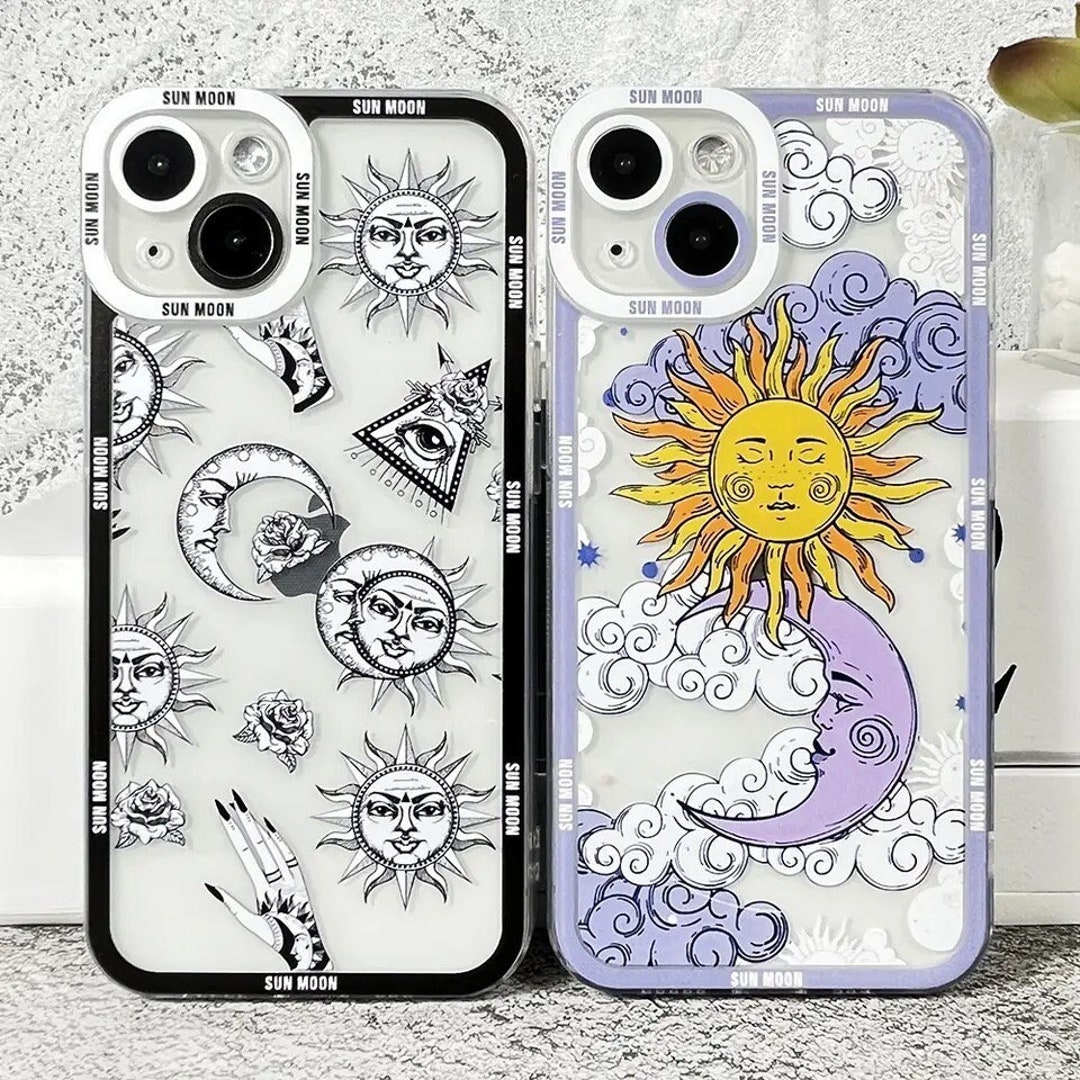 Stunning Sun Moon and Angel Eyes Iphone Case A Celestial - Etsy