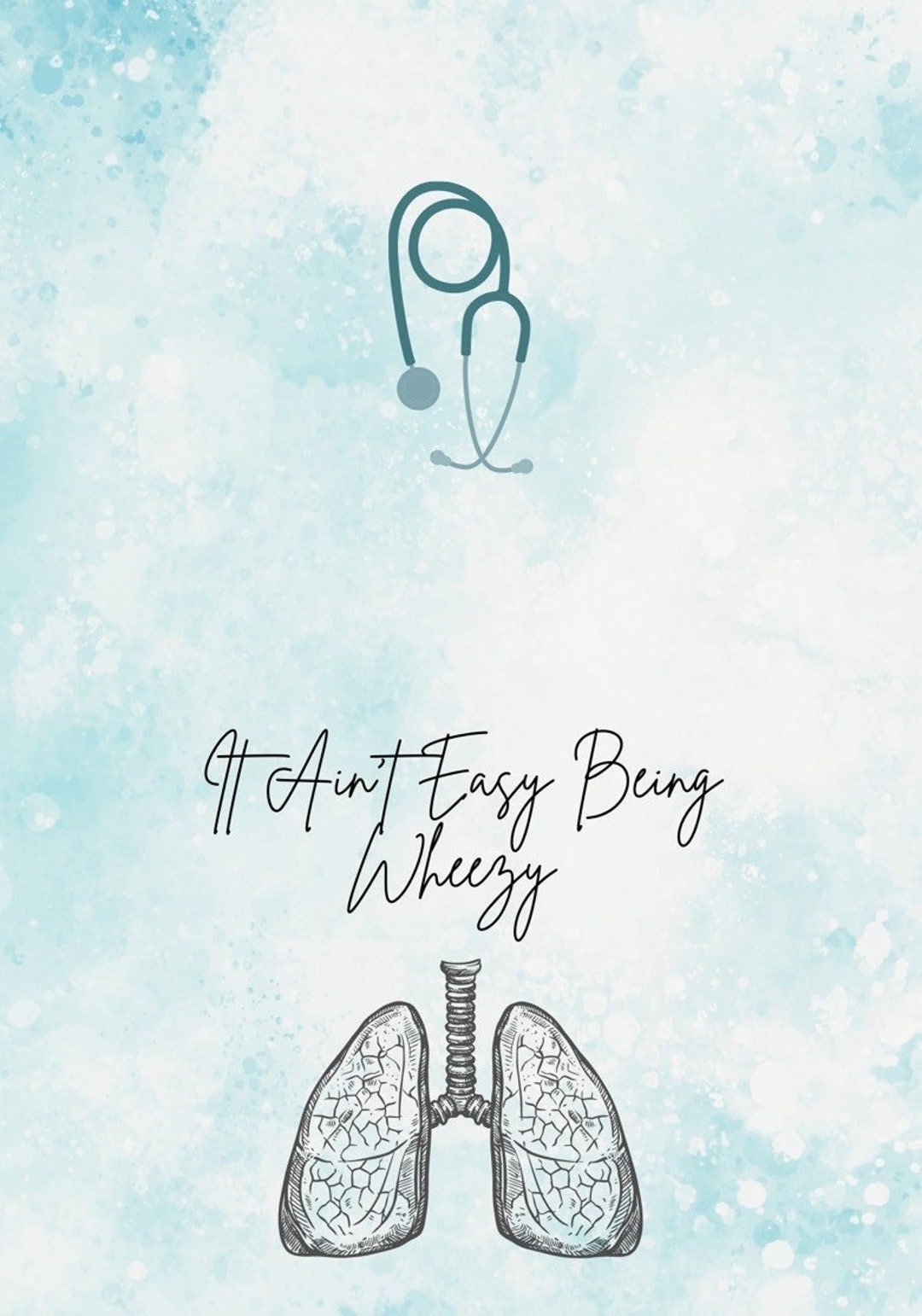 It Ain’t Easy Being Wheezy Printable Foldable Digital Card Download ...