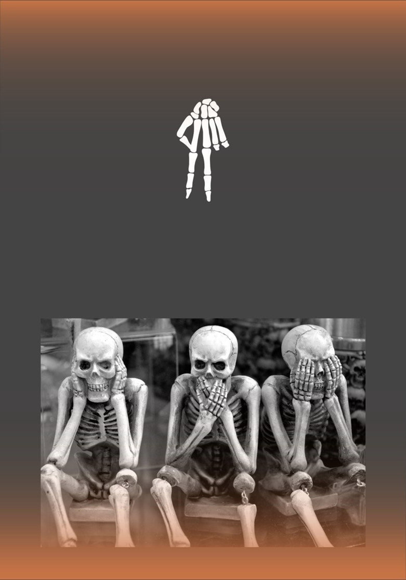 Skeleton Happy Halloween Printable Foldable Digital Card Download - Etsy