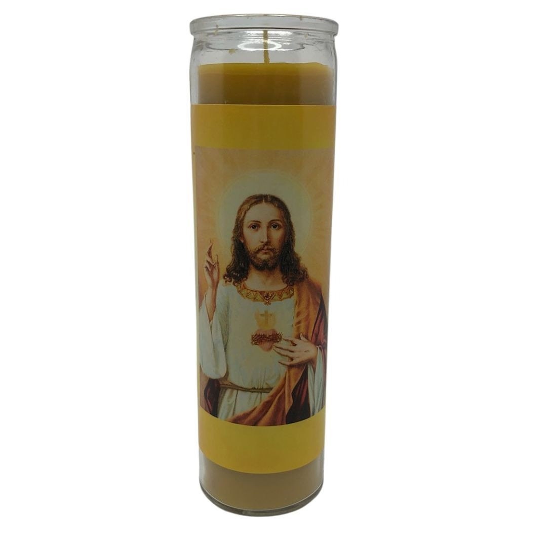7 Day Jesus Beeswax Candle - Etsy