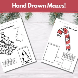 Set of 20 Christmas Activity Pages, Christmas Activity Book, Christmas ...