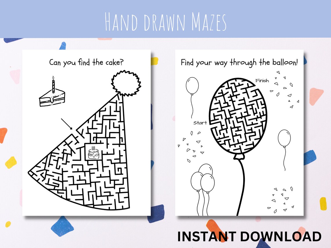 Birthday Activity Book for Kids Happy Birthday Coloring - Etsy