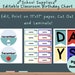 School Supplies Birthday Chart, Student Birthday Display, Classroom ...