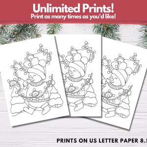 Set of 20 Christmas Activity Pages, Christmas Activity Book, Christmas ...