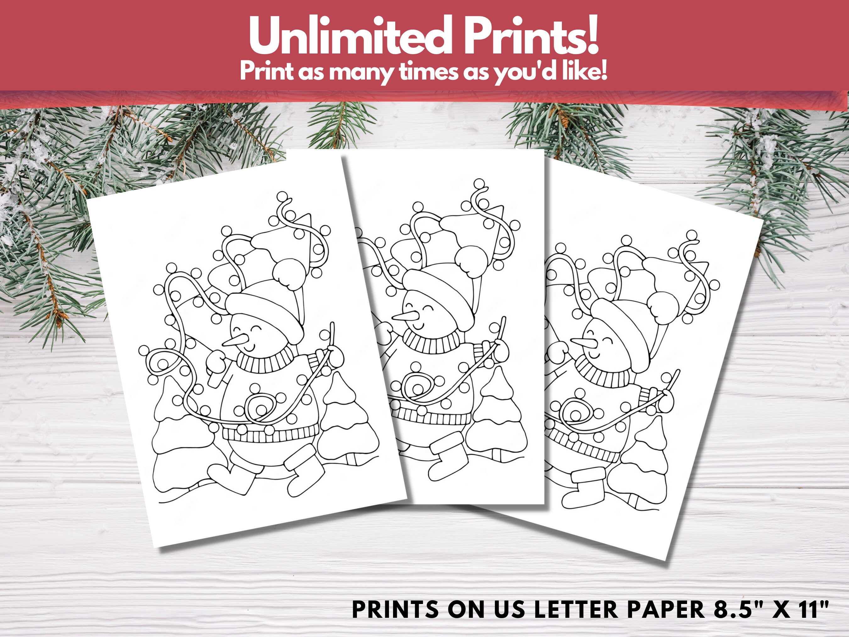 Set of 20 Christmas Activity Pages, Christmas Activity Book, Christmas ...