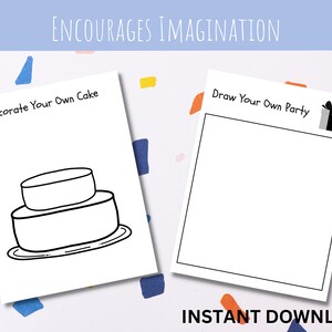 Birthday Activity Book for Kids, Happy Birthday Coloring Pages ...