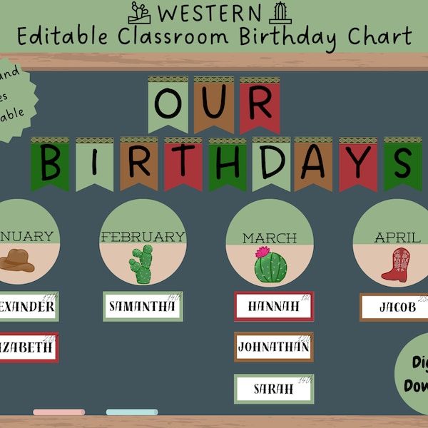 Western Class Bundle Printables - Etsy
