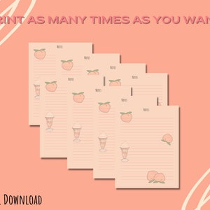 Peach Printable Planner, 2023-2025 Planner, Cute Digital Planner ...