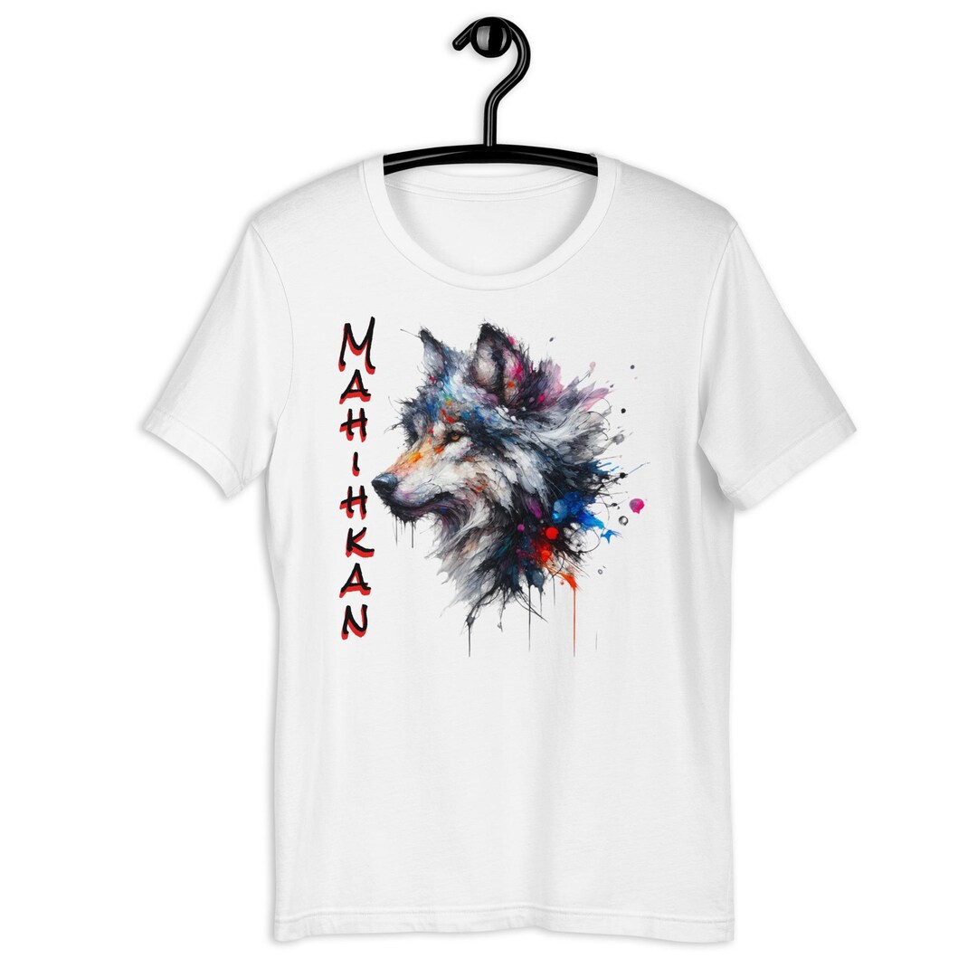 Mahihkan T-shirt | Indigenous Wolf Graphic Tee | Cree Language Unisex ...