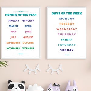 Minimalist Classroom Printable Wall Art Educational Posters for ...