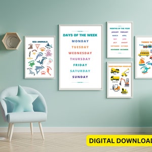 Minimalist Classroom Printable Wall Art Educational Posters for ...