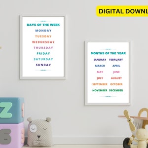 Minimalist Classroom Printable Wall Art Educational Posters for ...