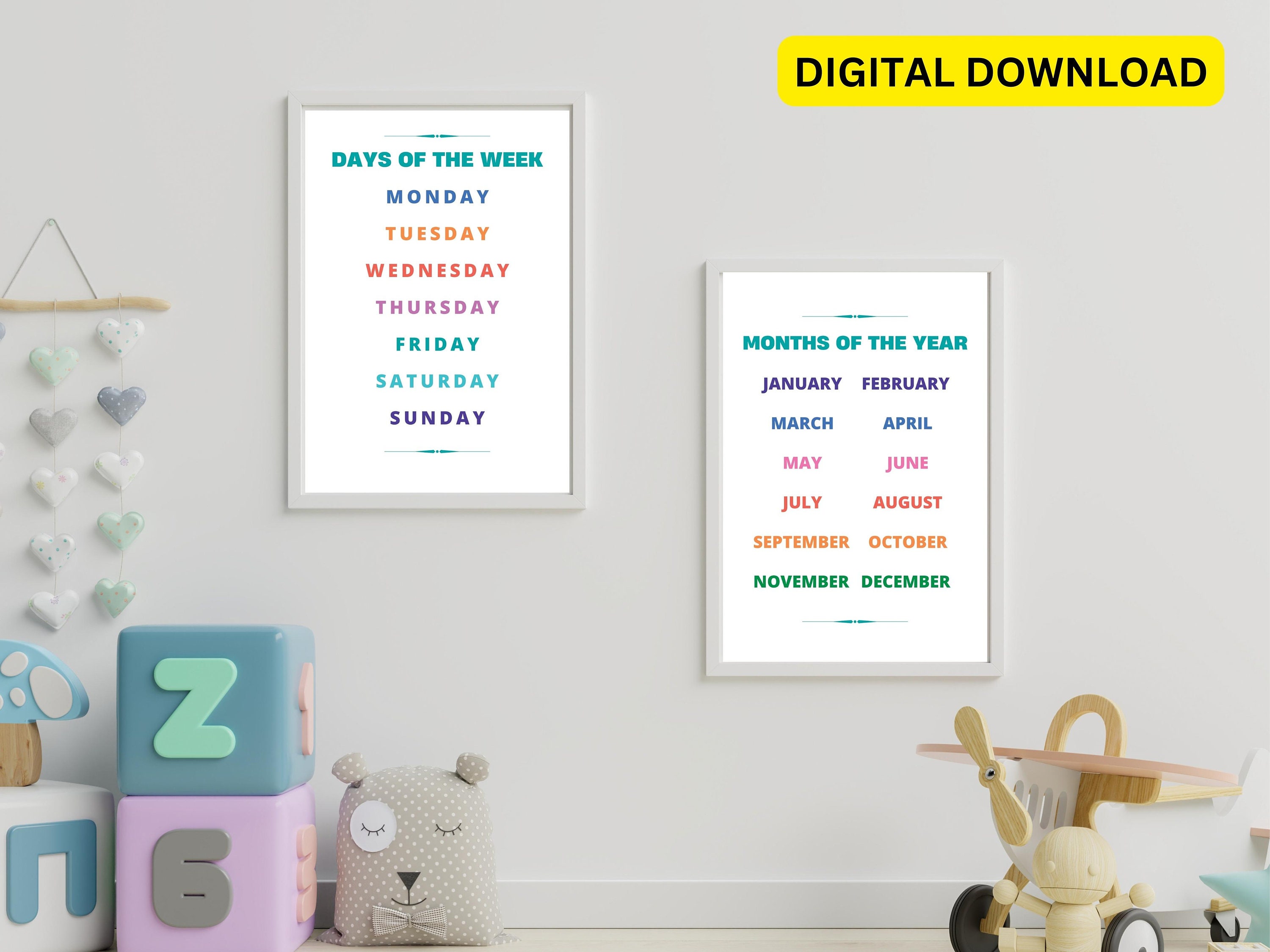 Minimalist Classroom Printable Wall Art Educational Posters for ...
