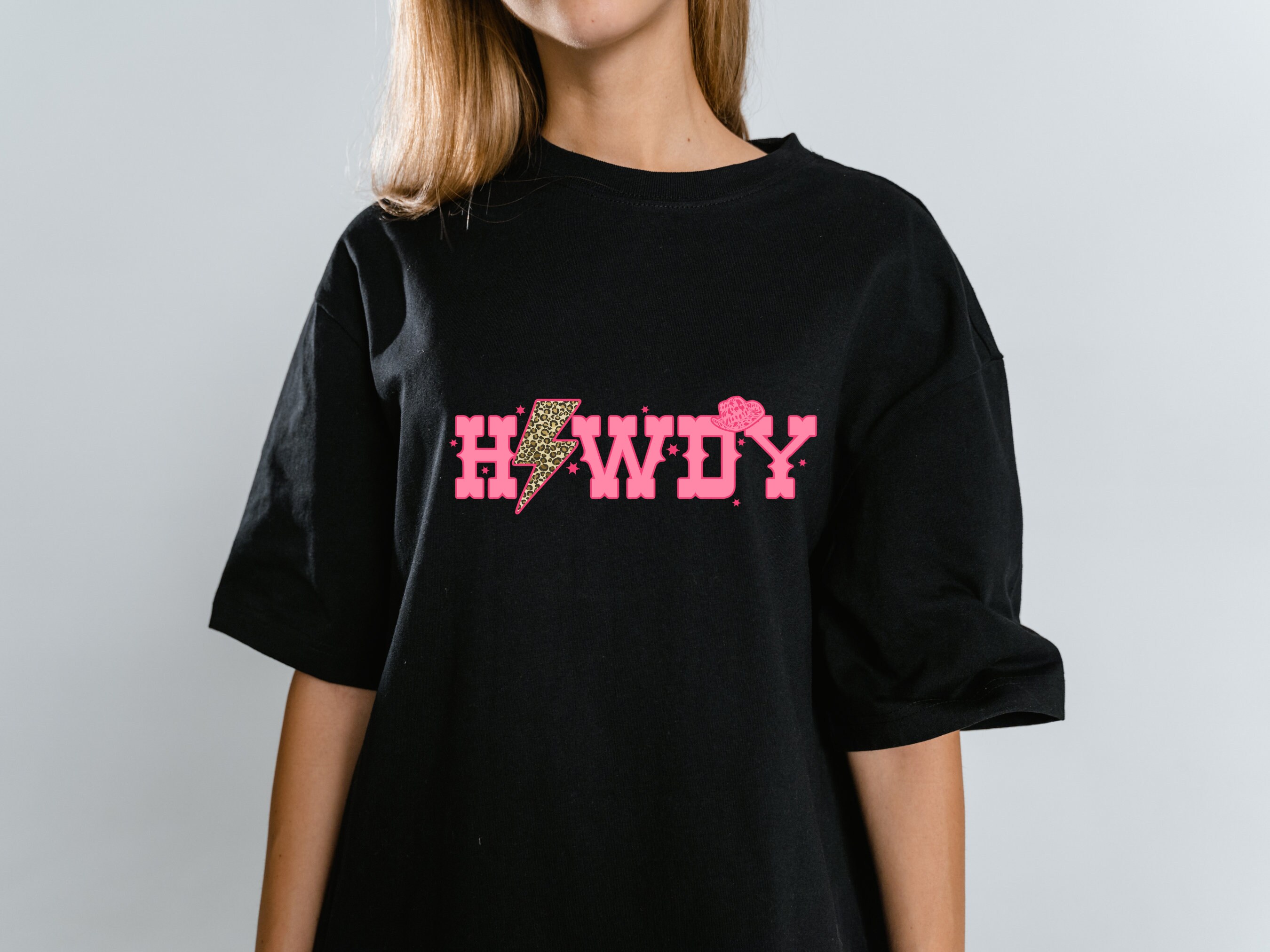 Howdy Yall Pink Cowboy PNG Howdy Png Pink Leopard Print - Etsy